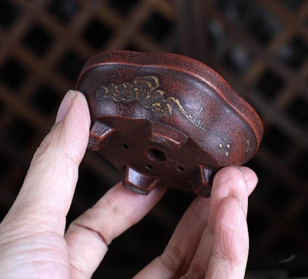 Mini Retro Old Style Small Flower Pots Handmade Clay Painted ...