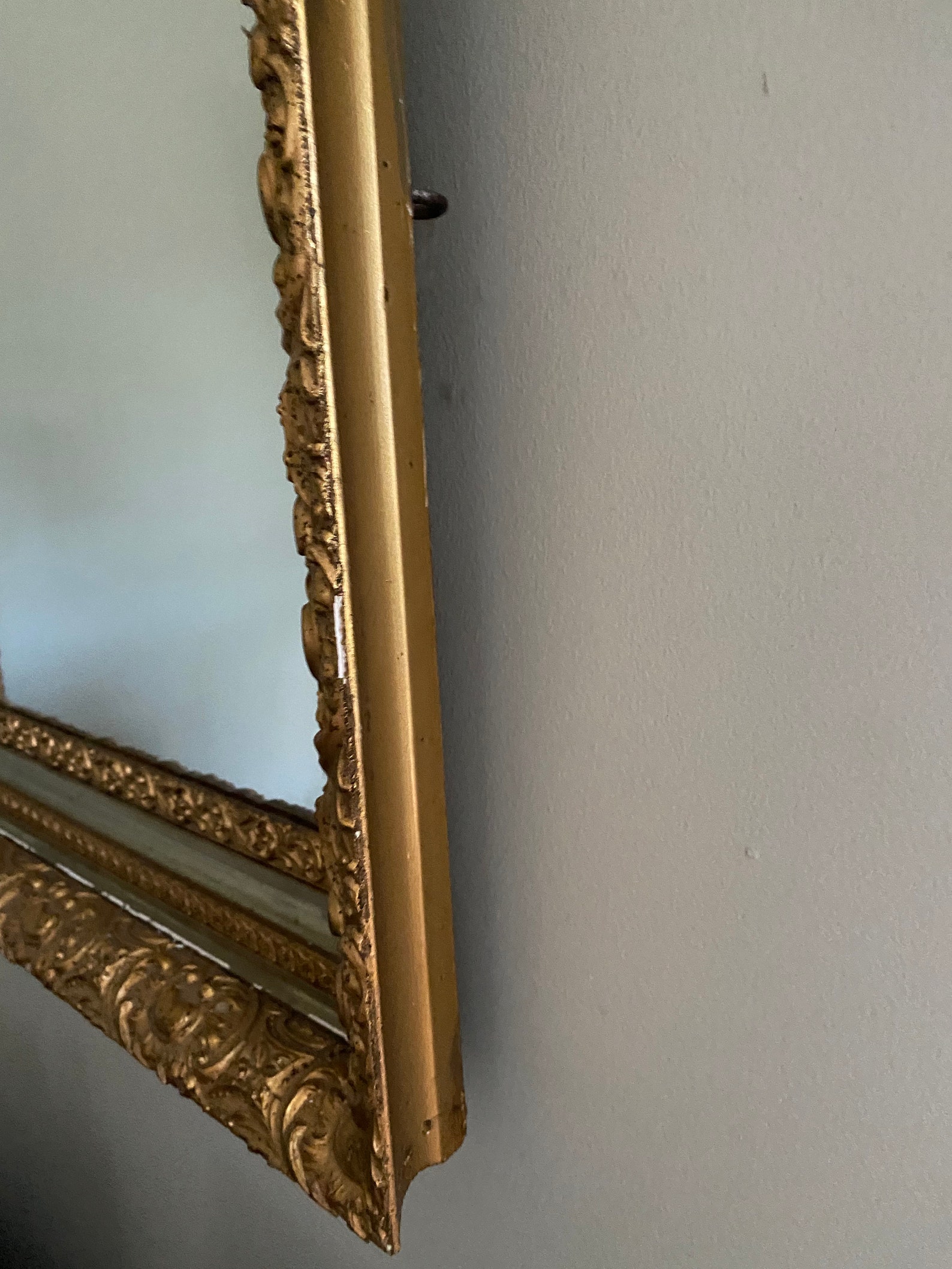 Antique Genuine Gold Leaf Ornate Mirror - Etsy