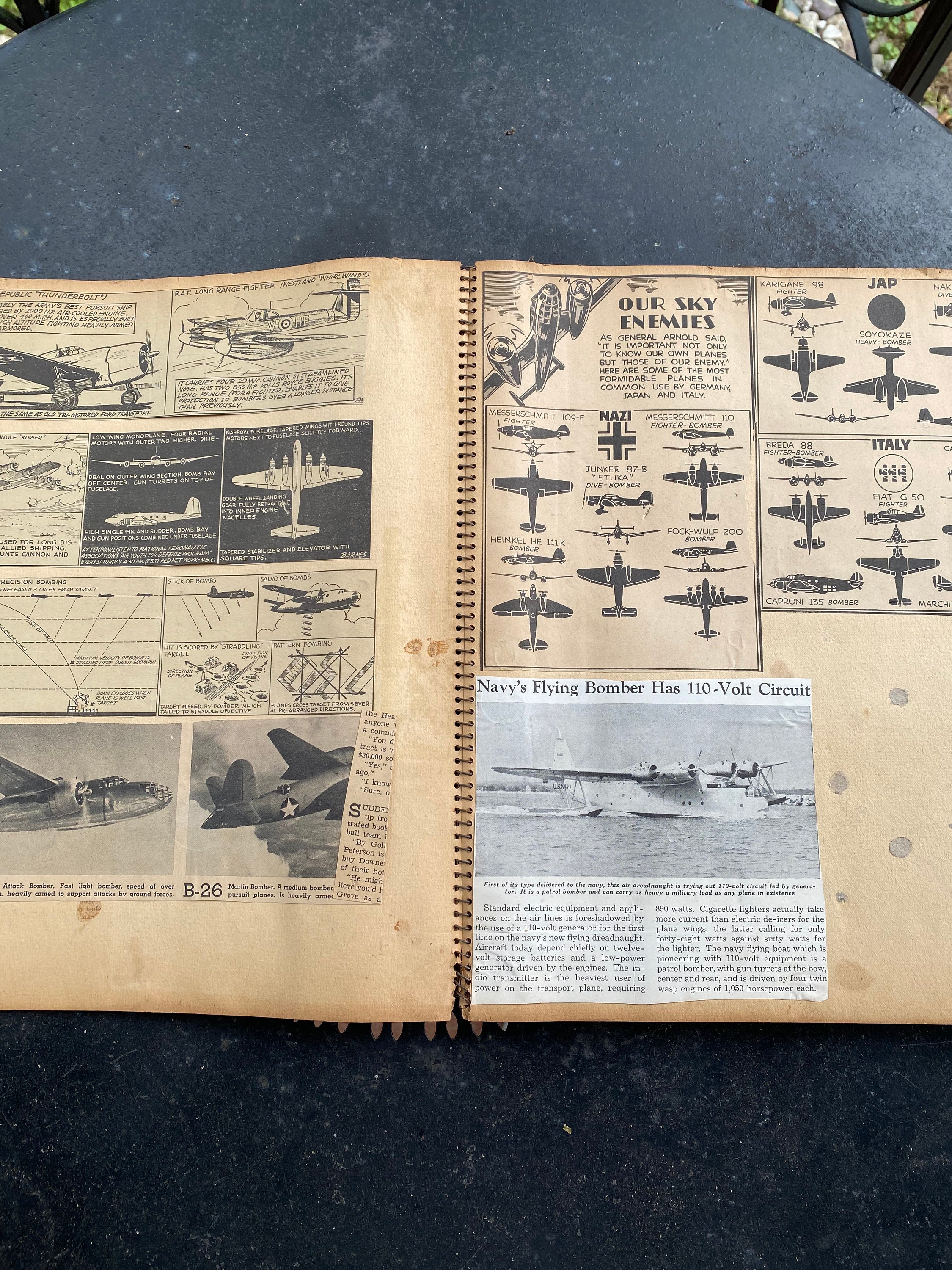 1940’s Scrapbook ~ Fighter Aircrafts Airplanes of World War 11 Era - Etsy