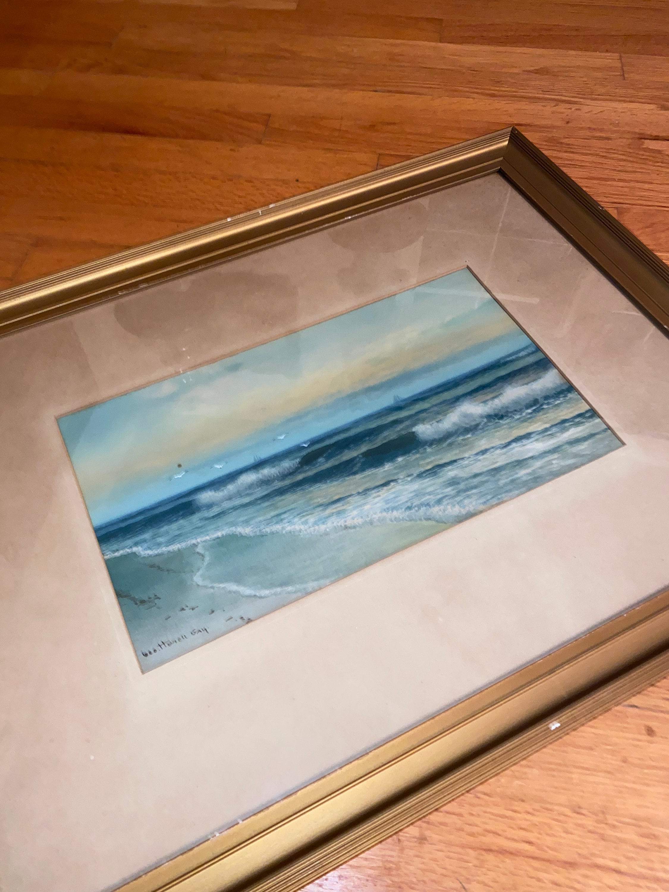 George Howell Gay ( 1858-1931) Watercolor ‘shinnecock Beach’ Long ...