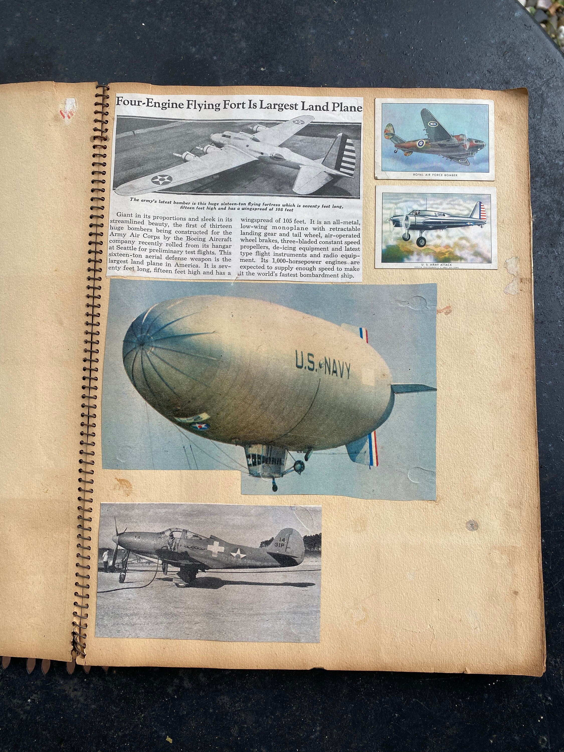 1940’s Scrapbook ~ Fighter Aircrafts Airplanes of World War 11 Era - Etsy