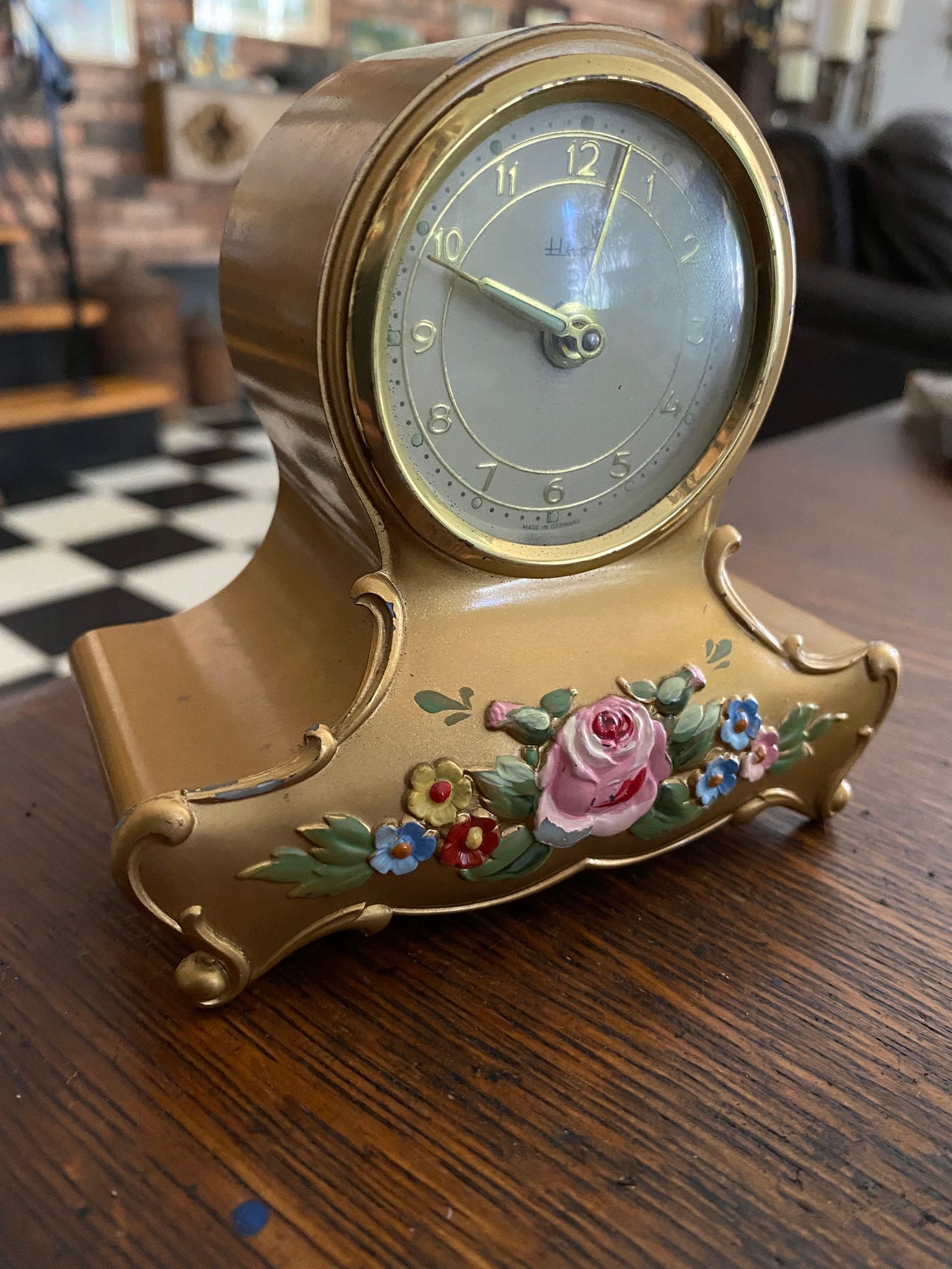 Vintage Heco Alarm Music Box Table Top Clock West Germany - Etsy