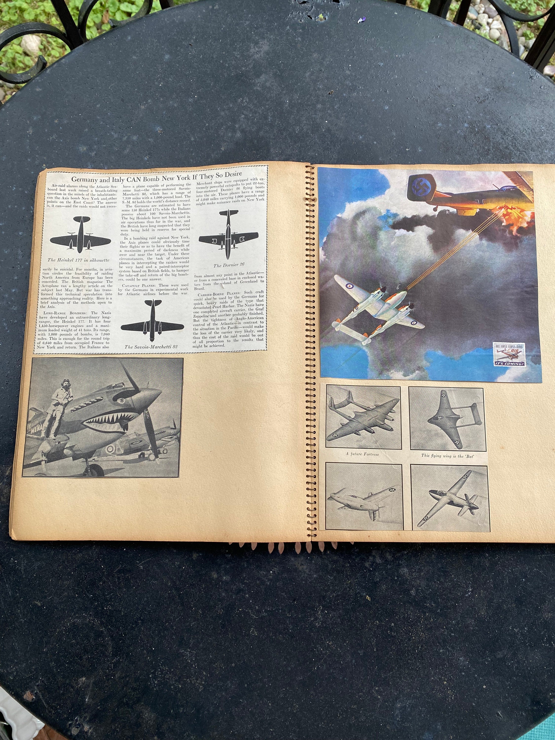 1940’s Scrapbook ~ Fighter Aircrafts Airplanes of World War 11 Era - Etsy