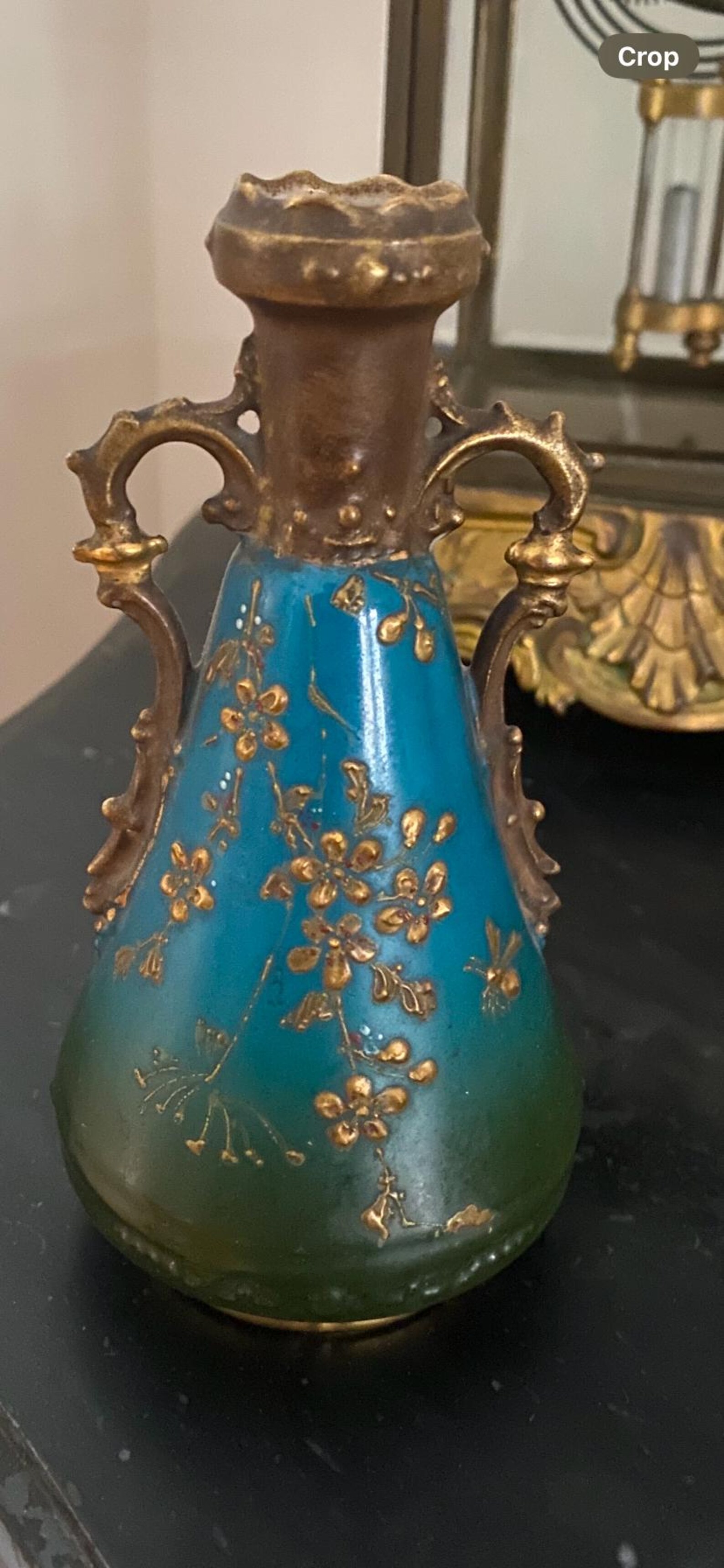 Antique Victorian Era Depose Ernst Wahliss Turn Wien Hand Painted Gilt ...
