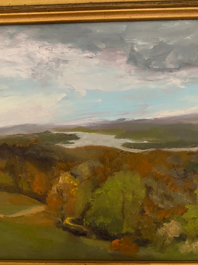 Oil on Panel olana Viewshed Signed M Cole - Etsy