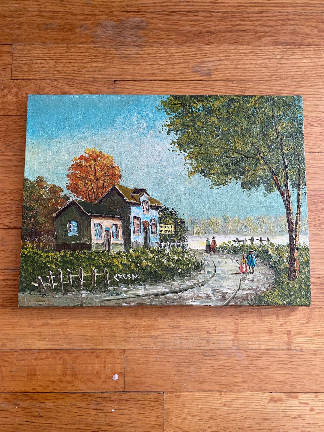 Crespi, David ( 1928-2002) Listed Impressionist Artist Oil on Canvas ...