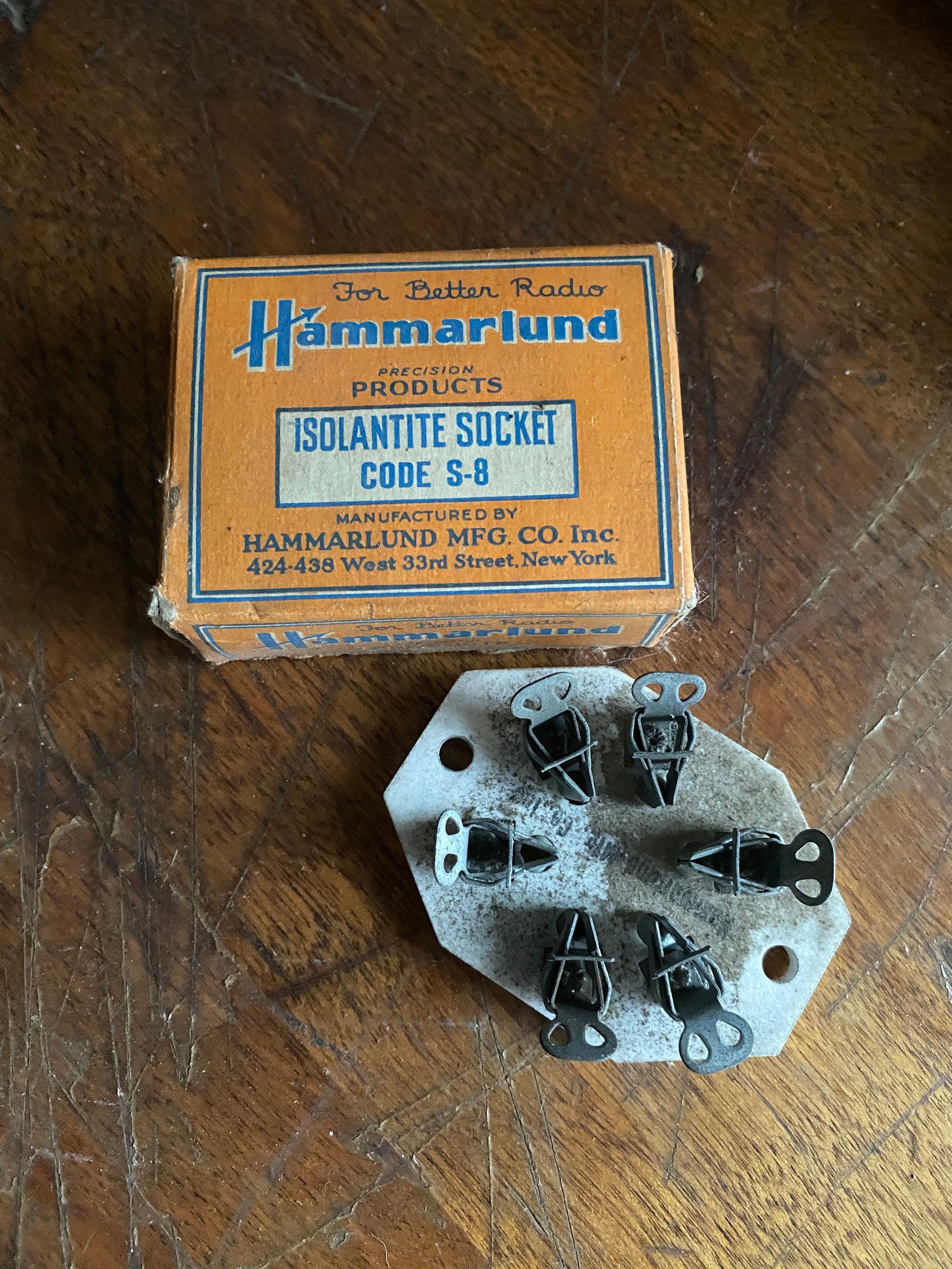Vintage 8 Pin Isolantite Socket Hammarland Code S-8 Ham - Etsy