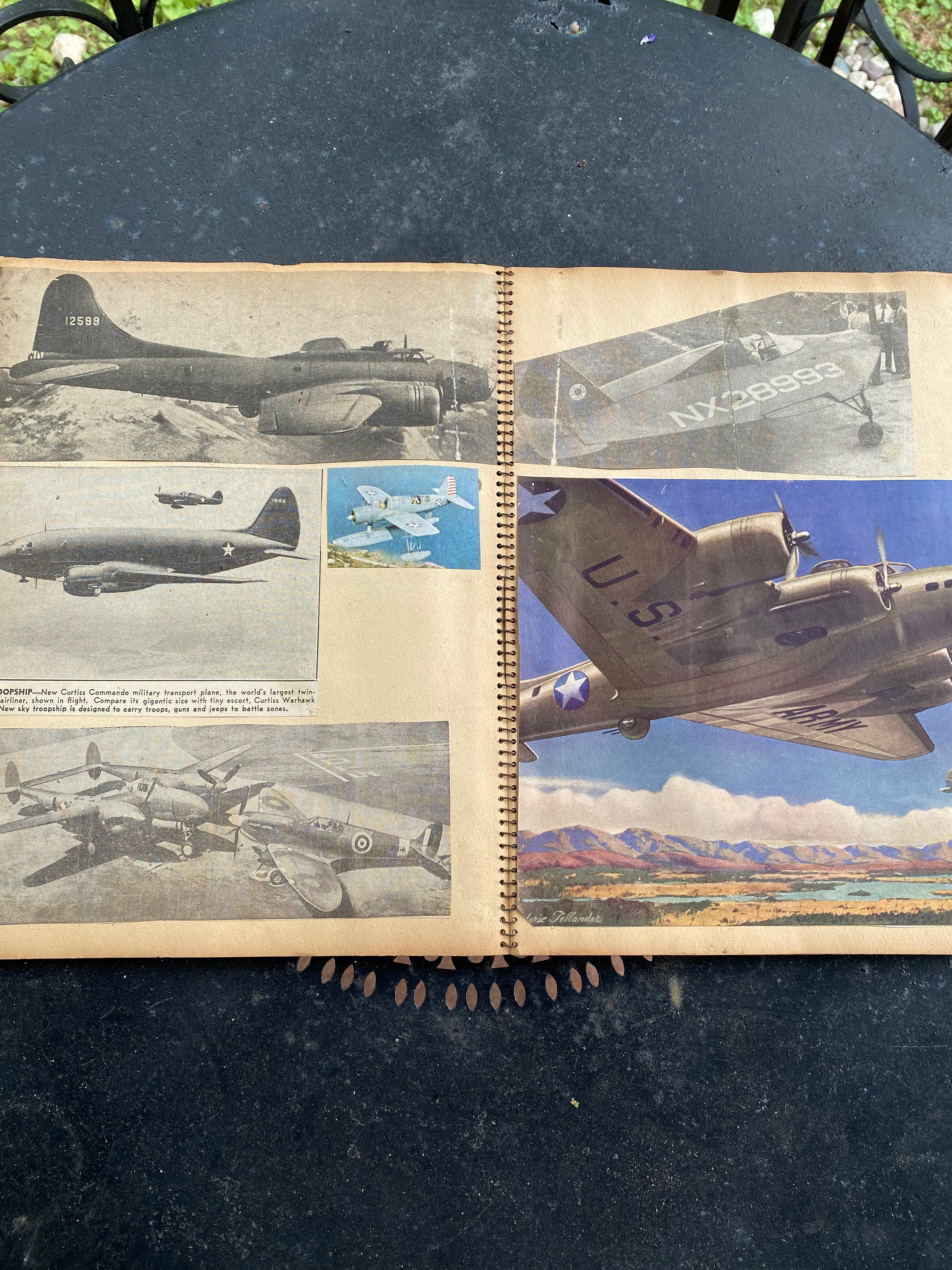 1940’s Scrapbook ~ Fighter Aircrafts Airplanes of World War 11 Era - Etsy