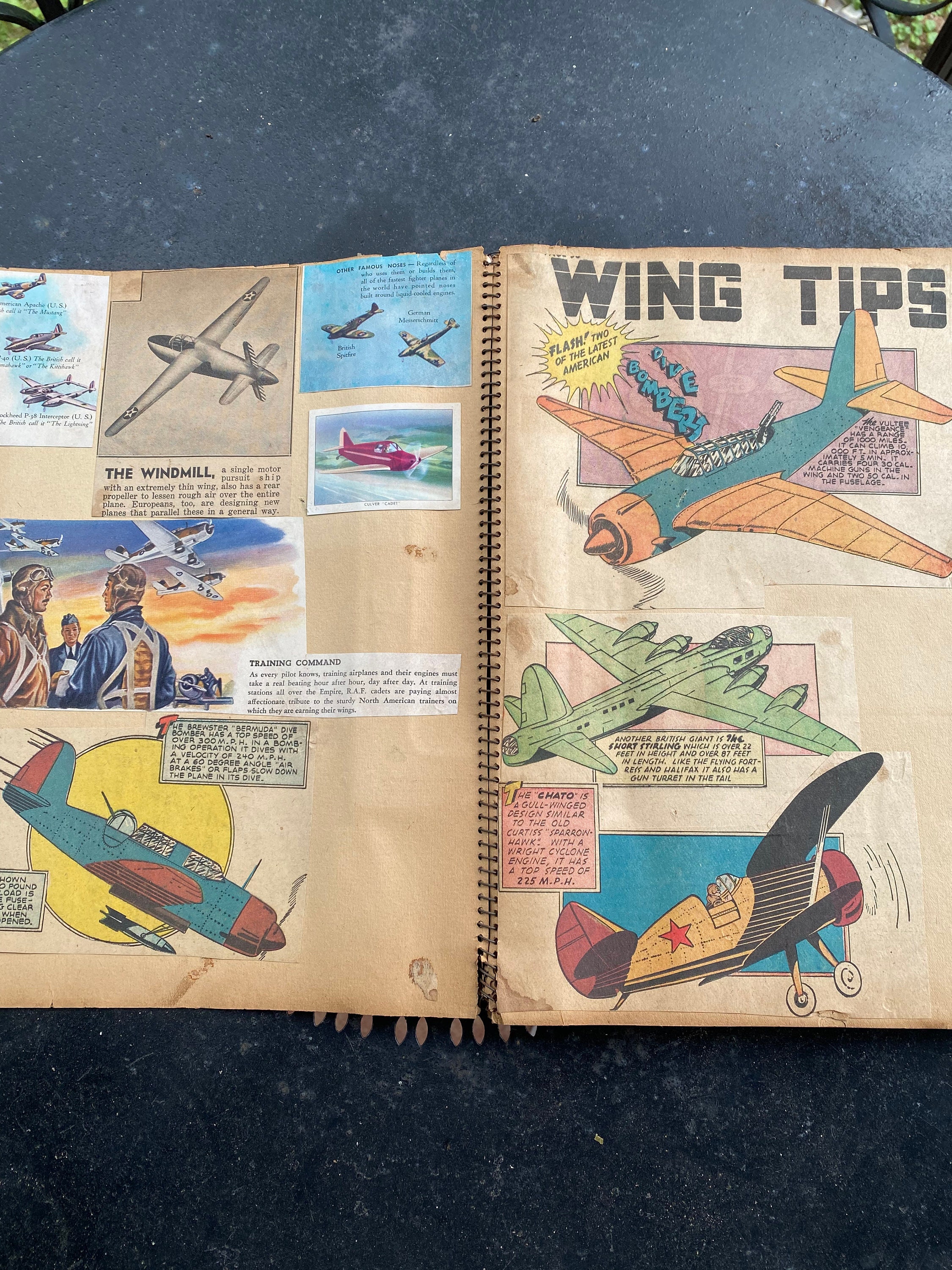 1940’s Scrapbook ~ Fighter Aircrafts Airplanes of World War 11 Era - Etsy