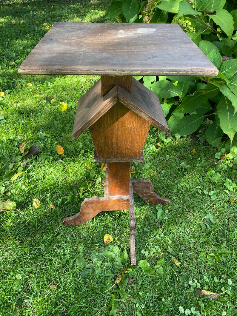 Folk Art Vintage Hand Made Bird House Perch - Etsy