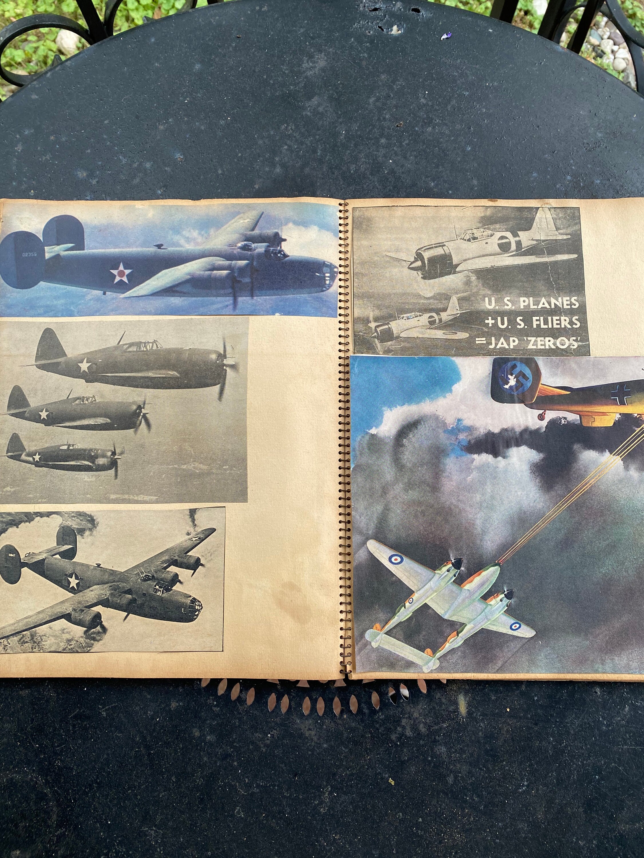 1940’s Scrapbook ~ Fighter Aircrafts Airplanes of World War 11 Era - Etsy