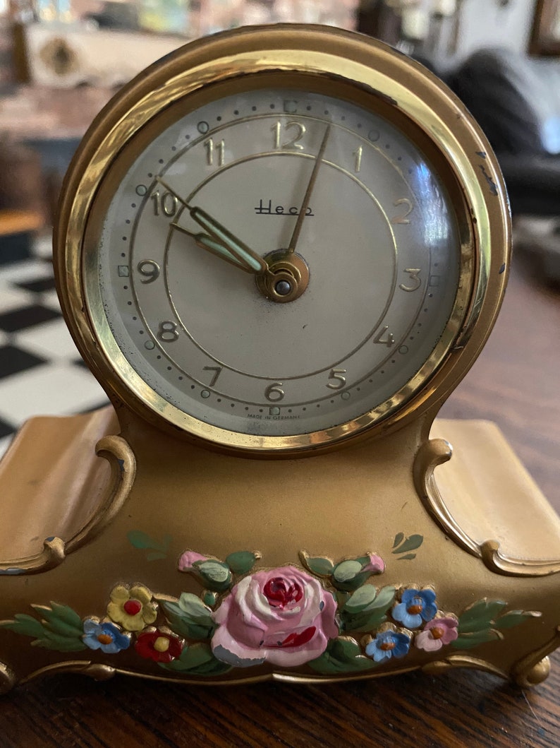 Vintage Heco Alarm Music Box Table Top Clock West Germany - Etsy