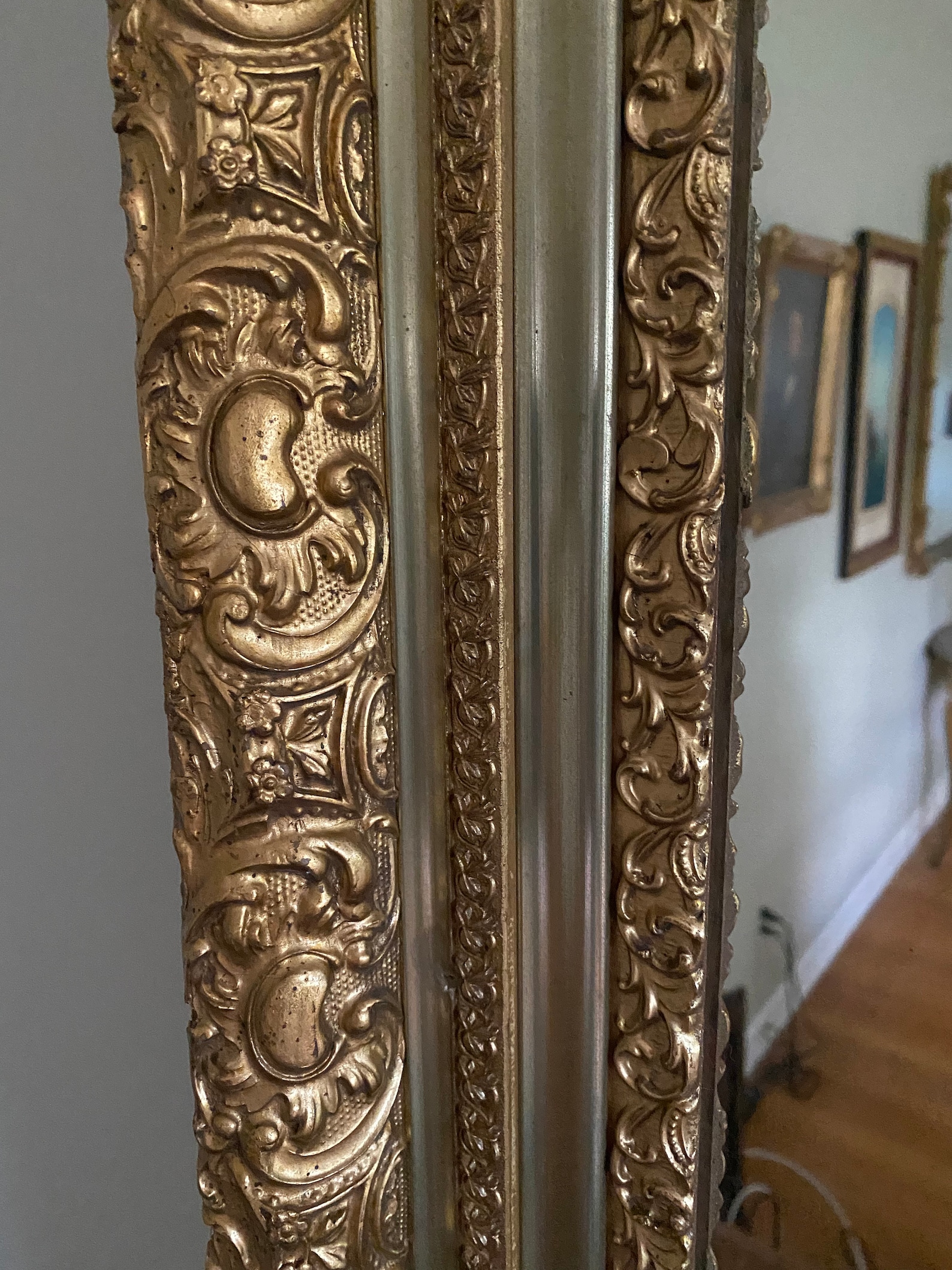 Antique Genuine Gold Leaf Ornate Mirror - Etsy