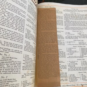 Antique Gold Metal Flour Cook Book Published by Washburn-crosby Co., C ...