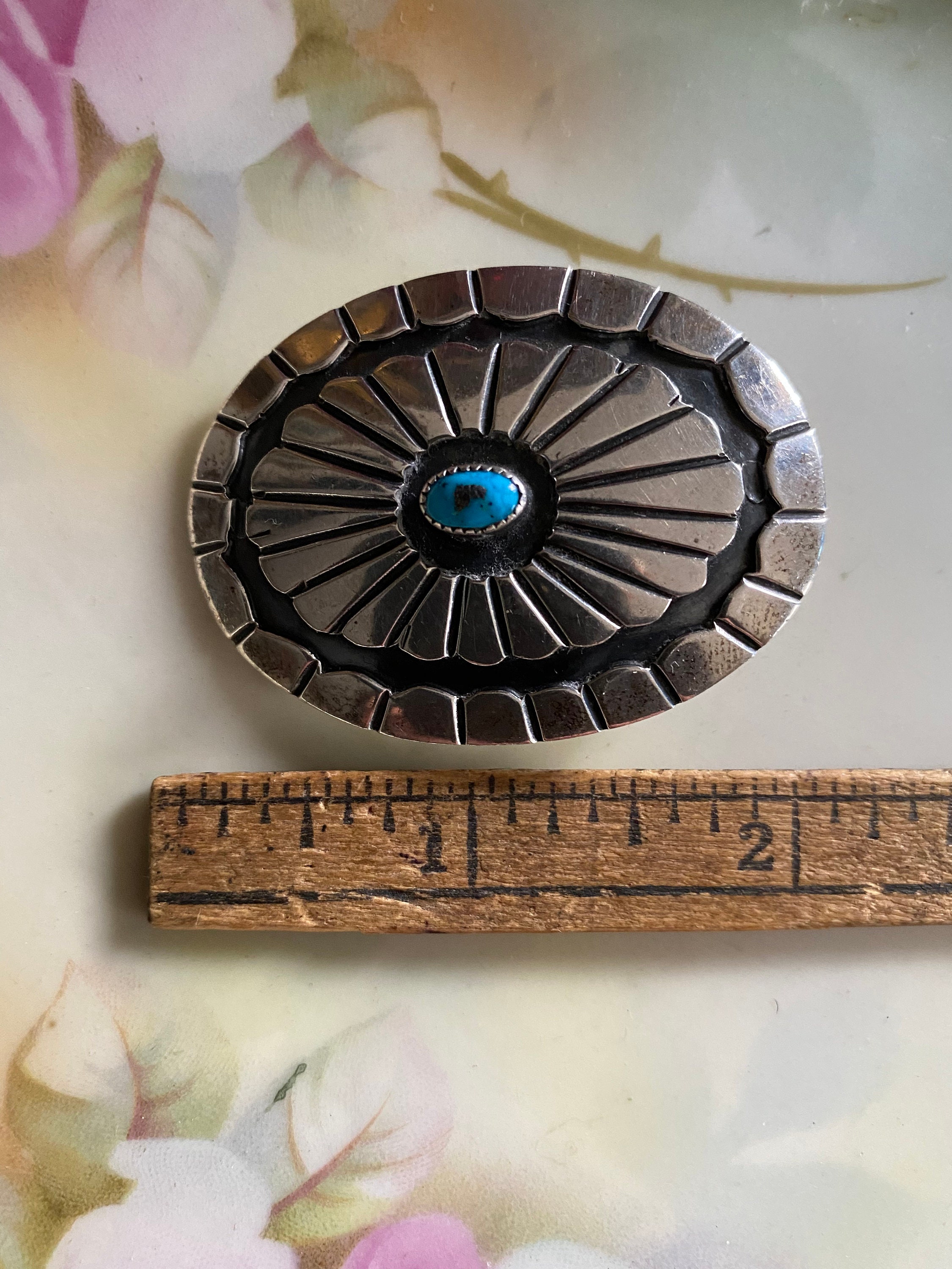 Mary B. Smith Navajo Sterling Silver Turquoise Brooch Pendant - Etsy