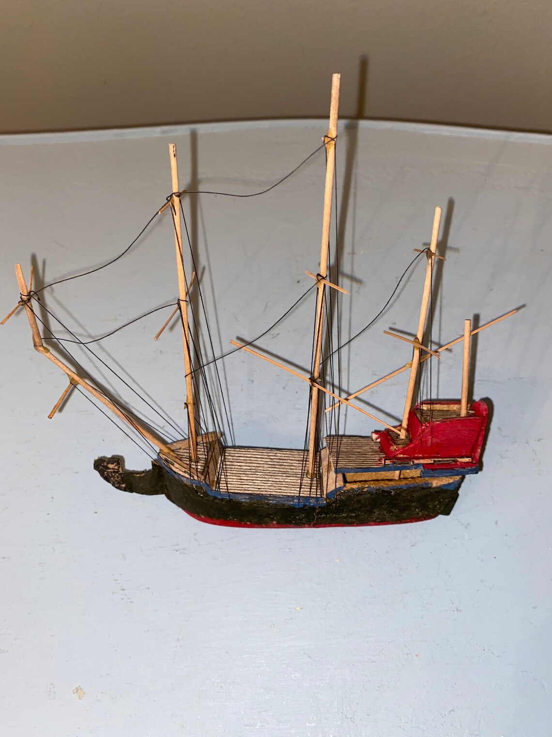 Vintage Miniatur Holz Modell Schoner Schiff ~ Lot von 4 - Etsy.de