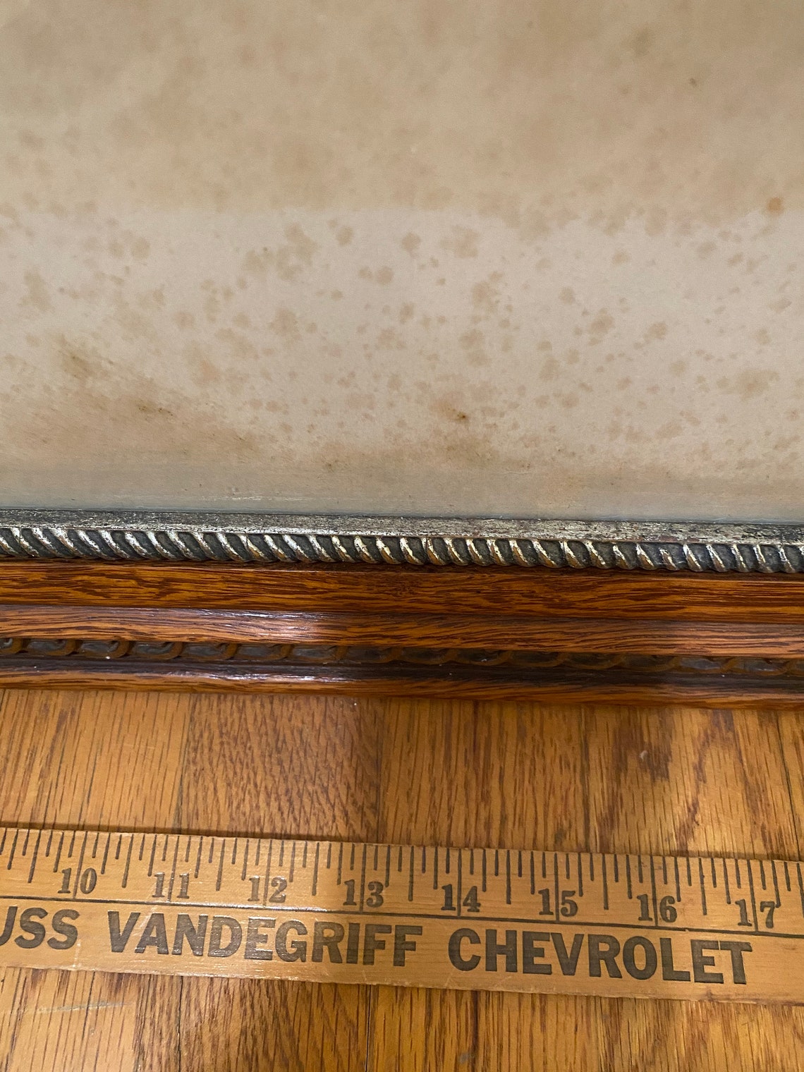 Antique Oak Picture Frame ~ Bakelite Chain Decoration - Etsy