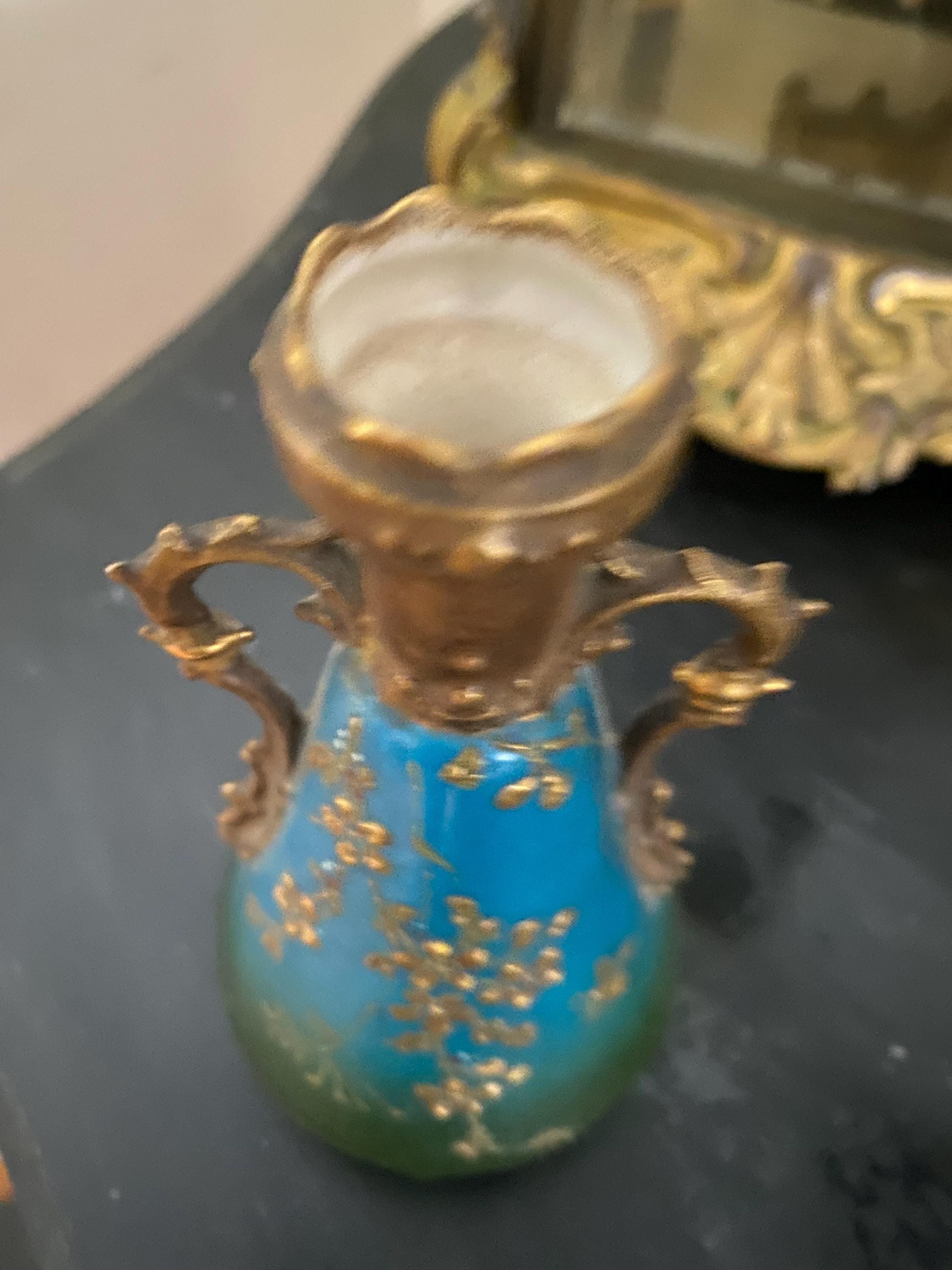 Antique Victorian Era Depose Ernst Wahliss Turn Wien Hand Painted Gilt ...