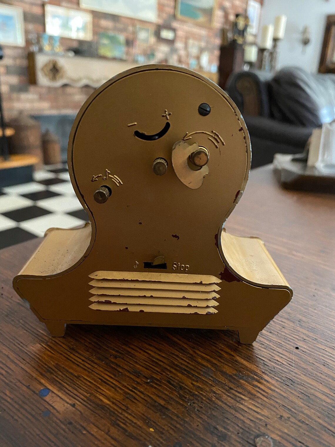 Vintage Heco Alarm Music Box Table Top Clock West Germany - Etsy