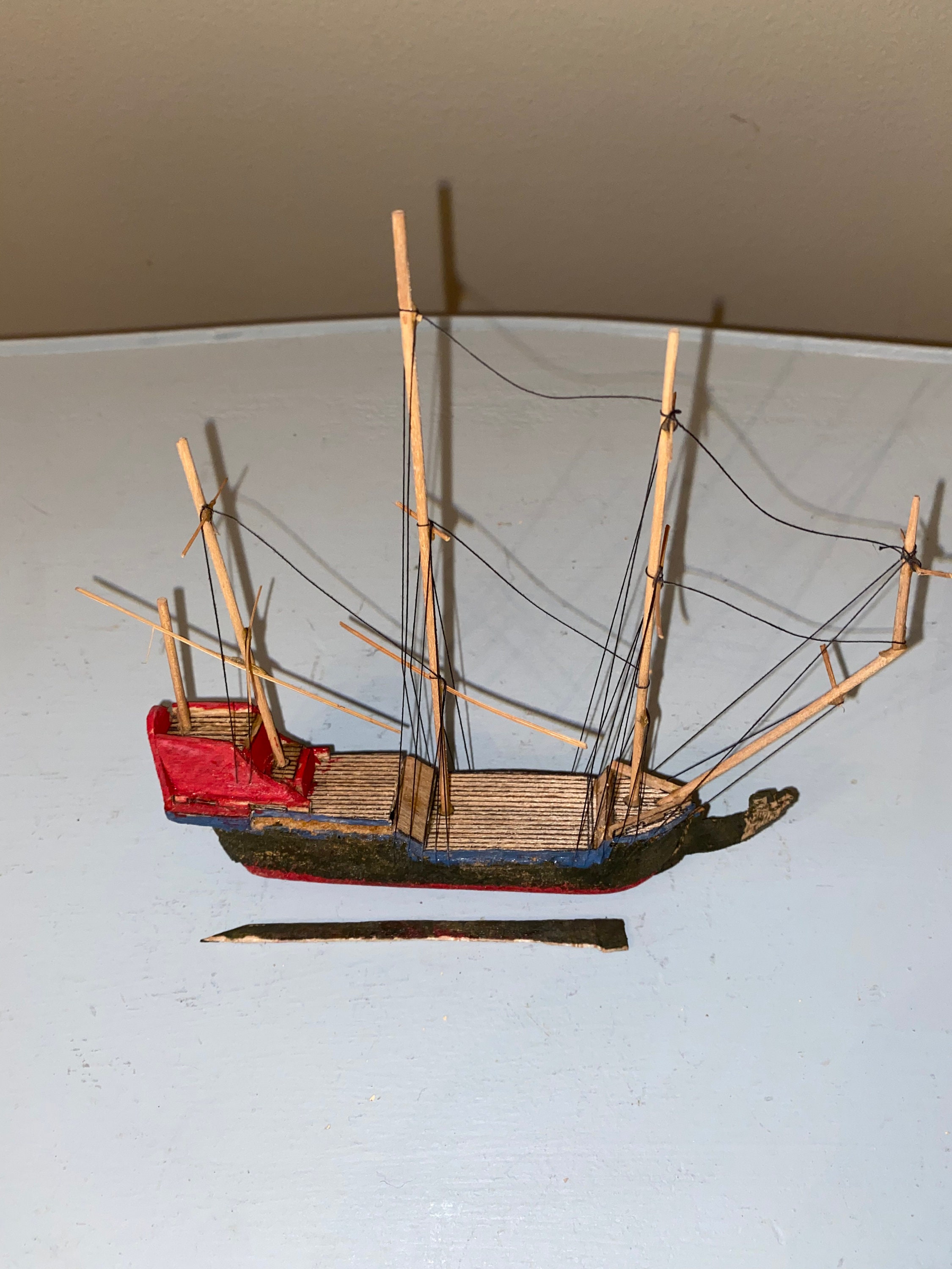 Vintage Miniature wood Model Schooner Ship Lot of 4 | Etsy