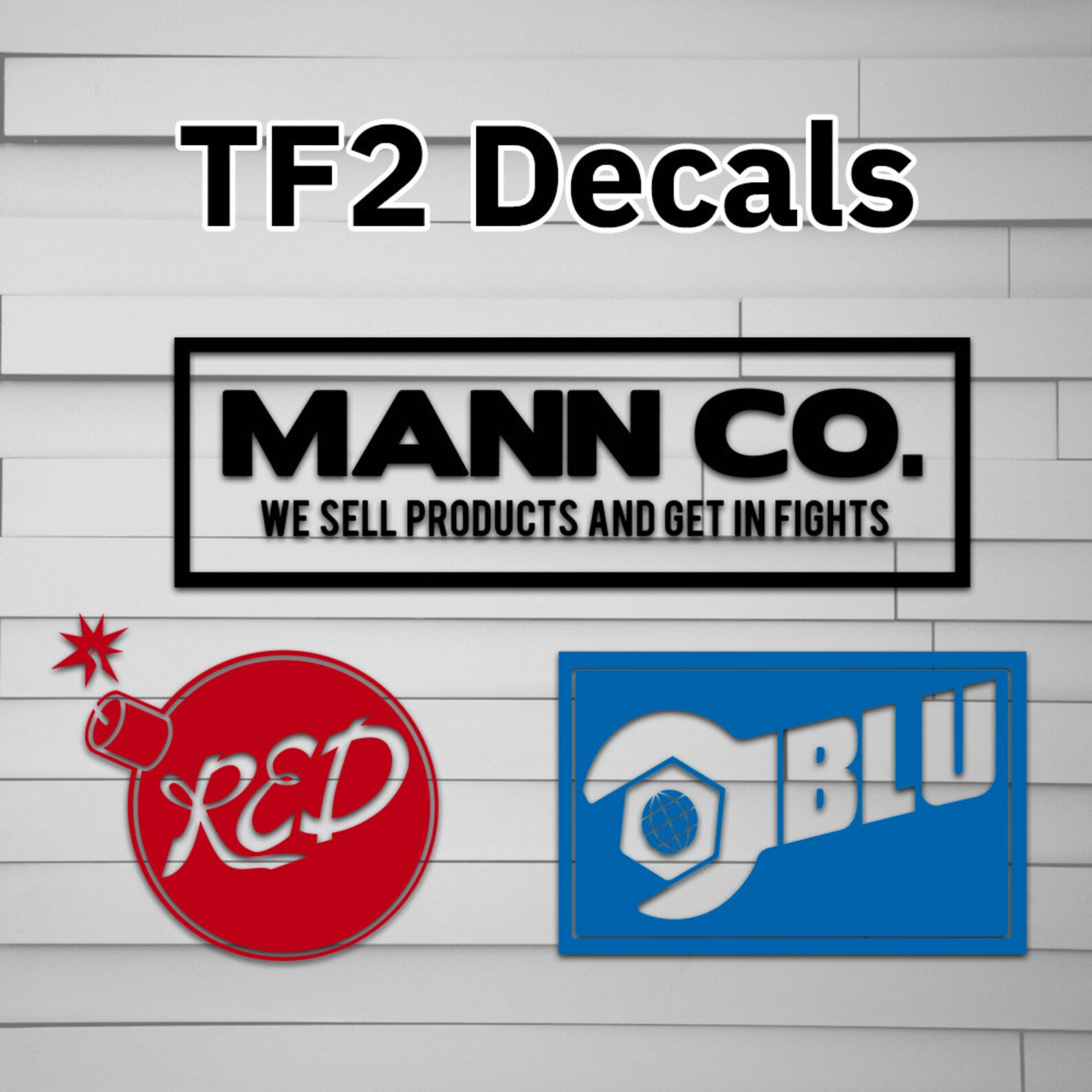 TF2 Mann Co. Vinyl Decal sticker Car Laptop Window Tumbler - Etsy