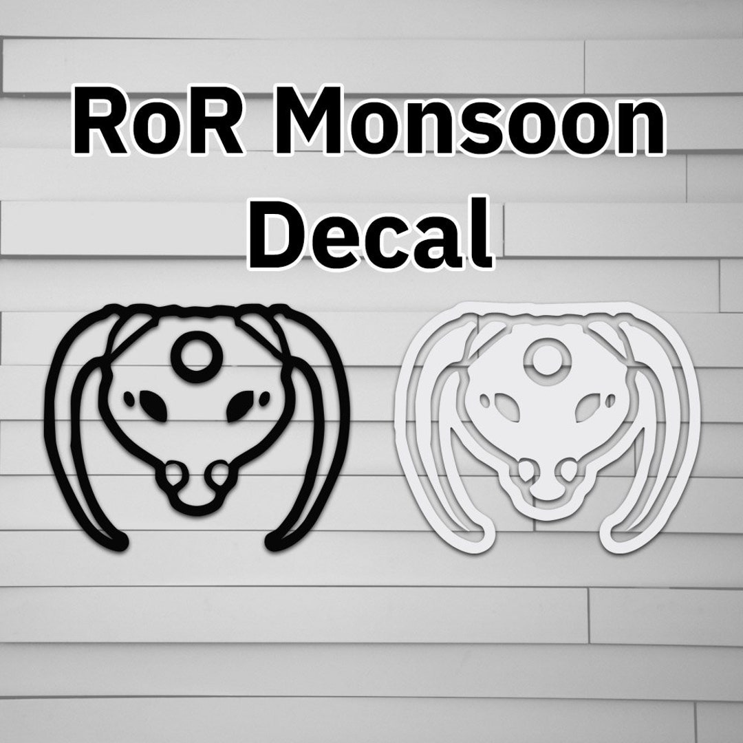 Risk of Rain Monsoon Decal sticker, Car Laptop Window Tumbler Water ...