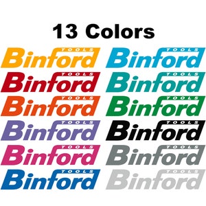 Binford Tools Decal for Car Laptop Window Tumbler Water - Etsy