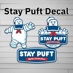 Stay Puft Marshmallow Man Decal (vinyl Sticker Ghostbusters for Car ...