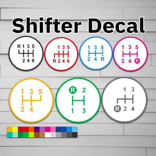 Shift Pattern Decal - Etsy