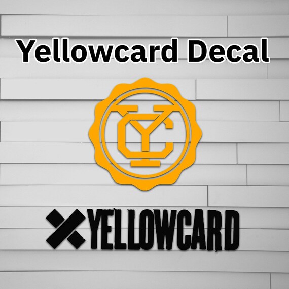 Yellowcard Decal Sticker Yellow Card Pop Punk Rock - Etsy