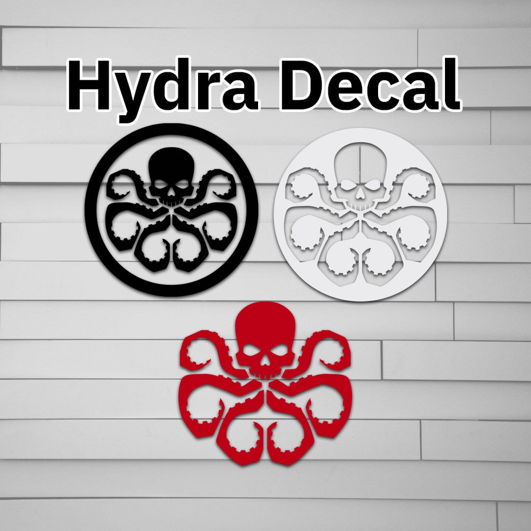 Hydra Decal (for Car Laptop Window Tumbler Water Bottle) Sticker Symbol ...