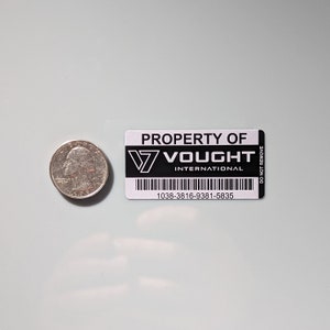 Vought Asset Tags (vinyl Decal Sticker, Car Laptop Window Tumbler Water ...