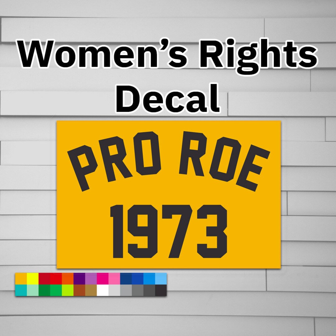 Pro Roe Decal vinyl Sticker, Car Laptop Window Tumbler Water Bottle Pro ...