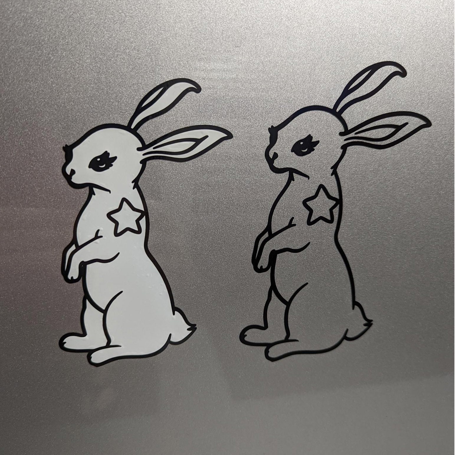 White Rabbit Vinyl Decal matrix for Car Laptop Window | Etsy