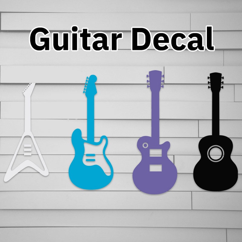 Guitar Decals - Etsy