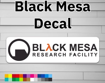 Black Mesa Logo Vinyl Decal Half-life - Etsy