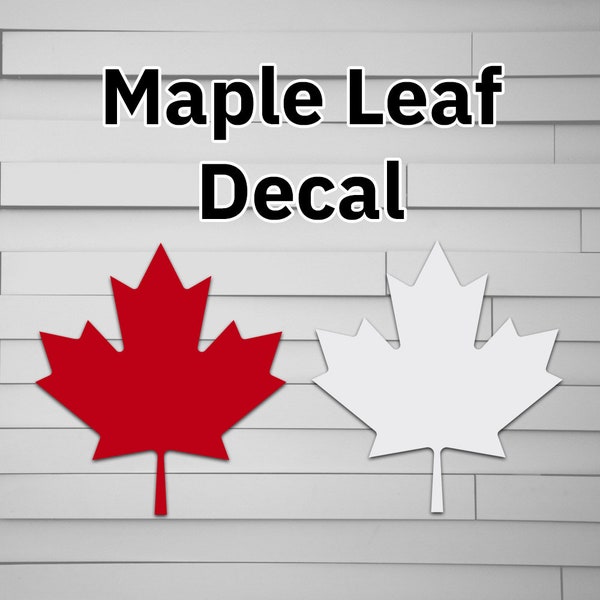 Maple Leaf Decal - Etsy