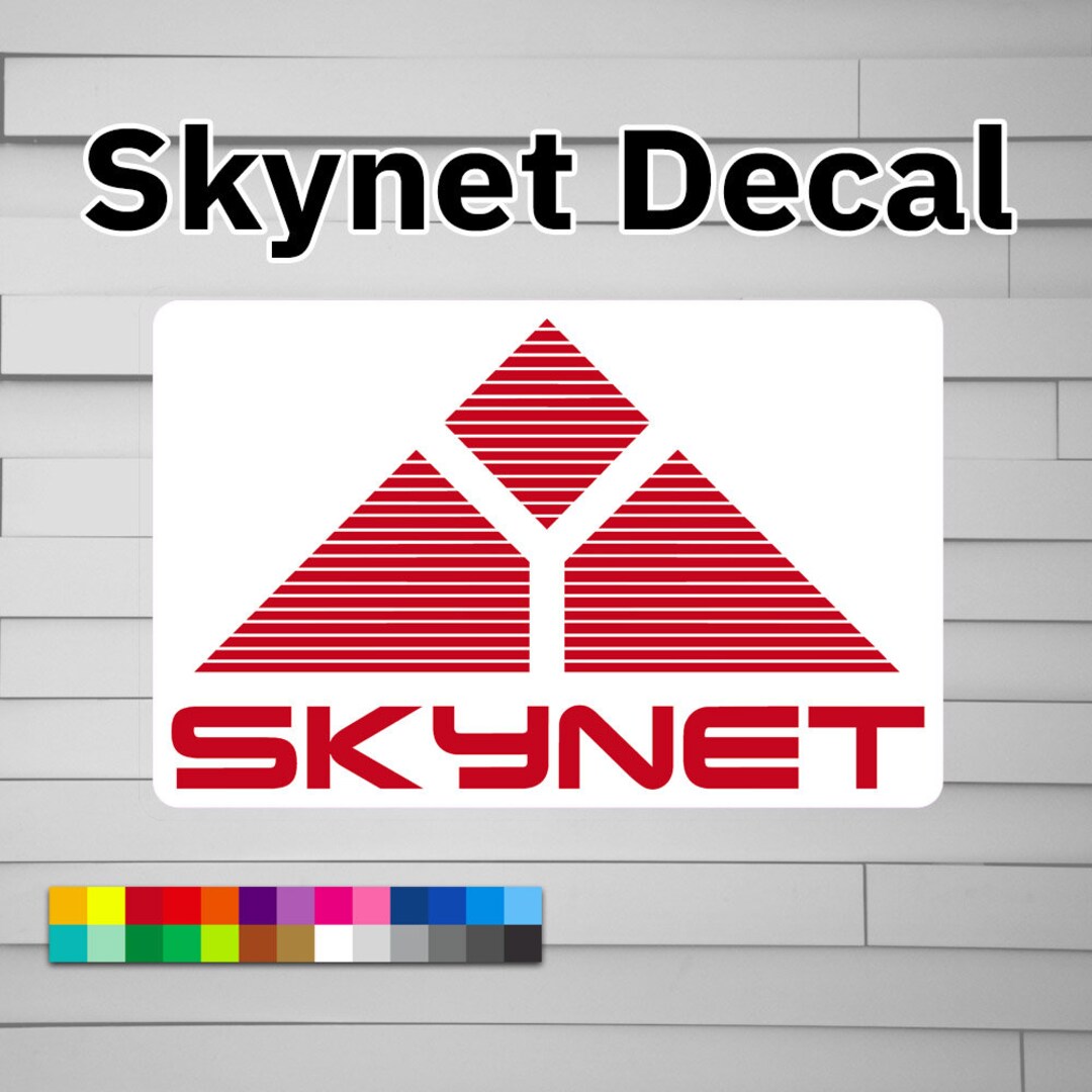 Skynet Decal vinyl for Car Laptop Window Tumbler Water Bottle Sticker ...