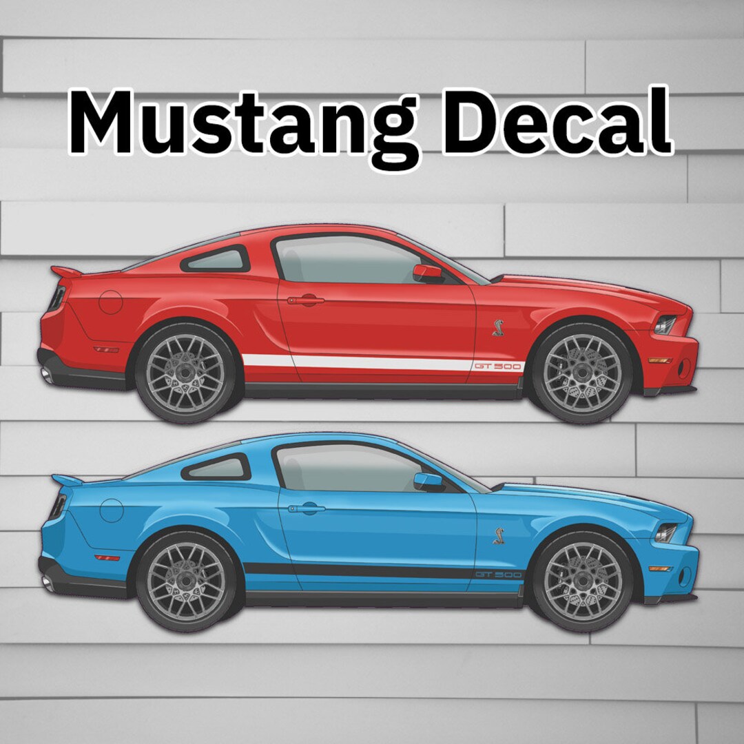 Mustang Vinyl Decal Sticker (vinyl for Car Laptop Window Tumbler Water ...