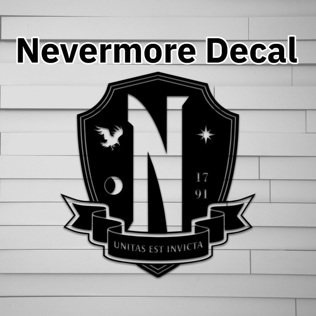 Nevermore Academy Vinyl Decal for Car Laptop Window Tumbler Water ...