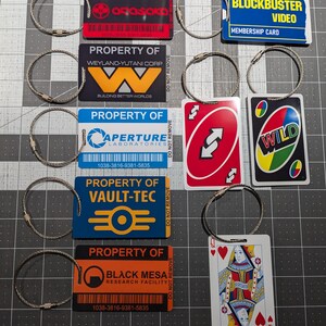 Arasaka Asset Luggage Tag for Backpack, Laptop Bag, Keychain Video Game ...