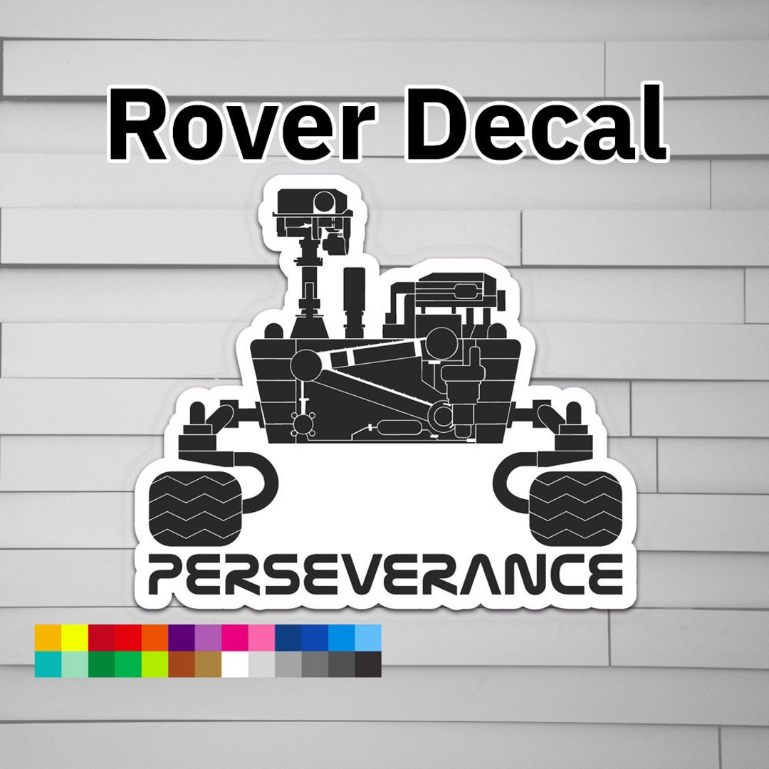 Mars Rover Decal vinyl Sticker, Car Laptop Window Tumbler Water Bottle ...