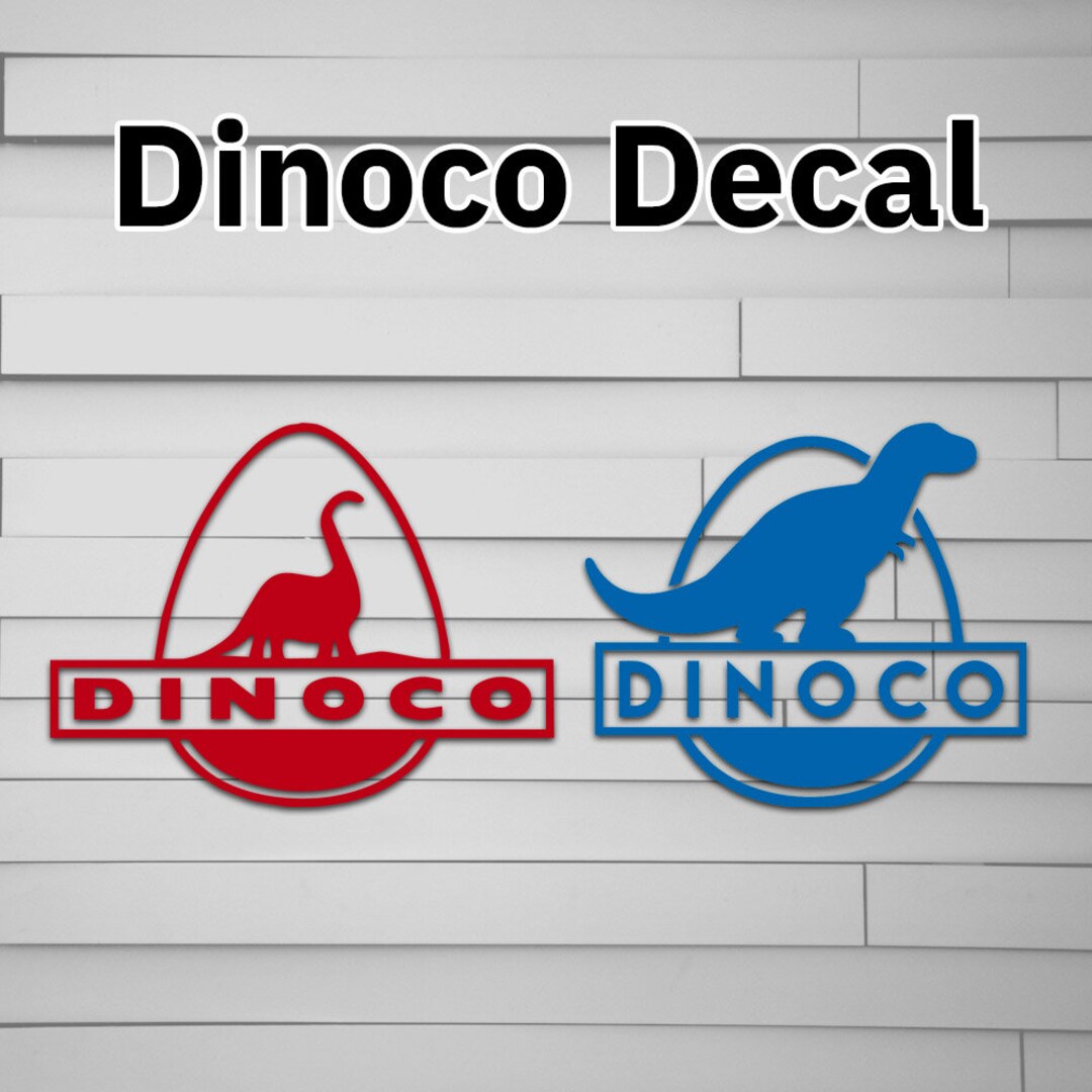 Dinoco Decal (for Car Laptop Window Tumbler Water Bottle) Sticker ...