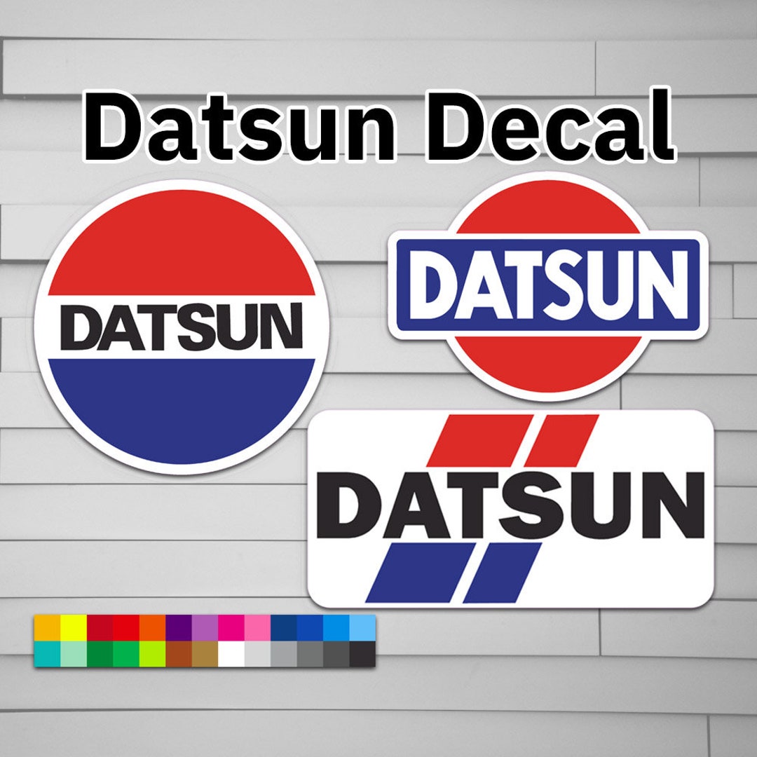 Datsun Vinyl Decal Sticker (vinyl for Car Laptop Window Tumbler Water ...