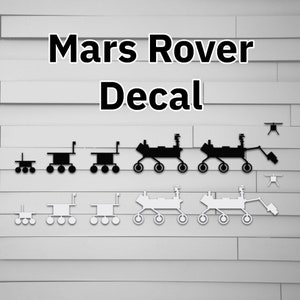 Mars Rover Decal Nasa Space Sticker Perseverance Curiosity Spirit ...