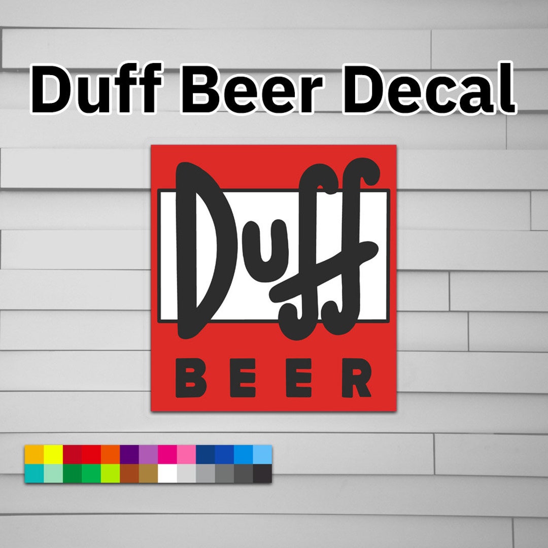 Duff Beer Decal (vinyl for Car Laptop Window Tumbler Water Bottle ...