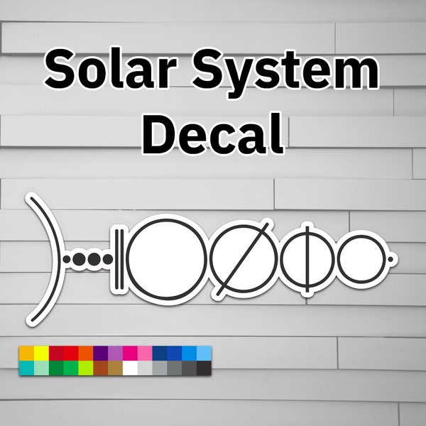 Solar System Decal - Etsy