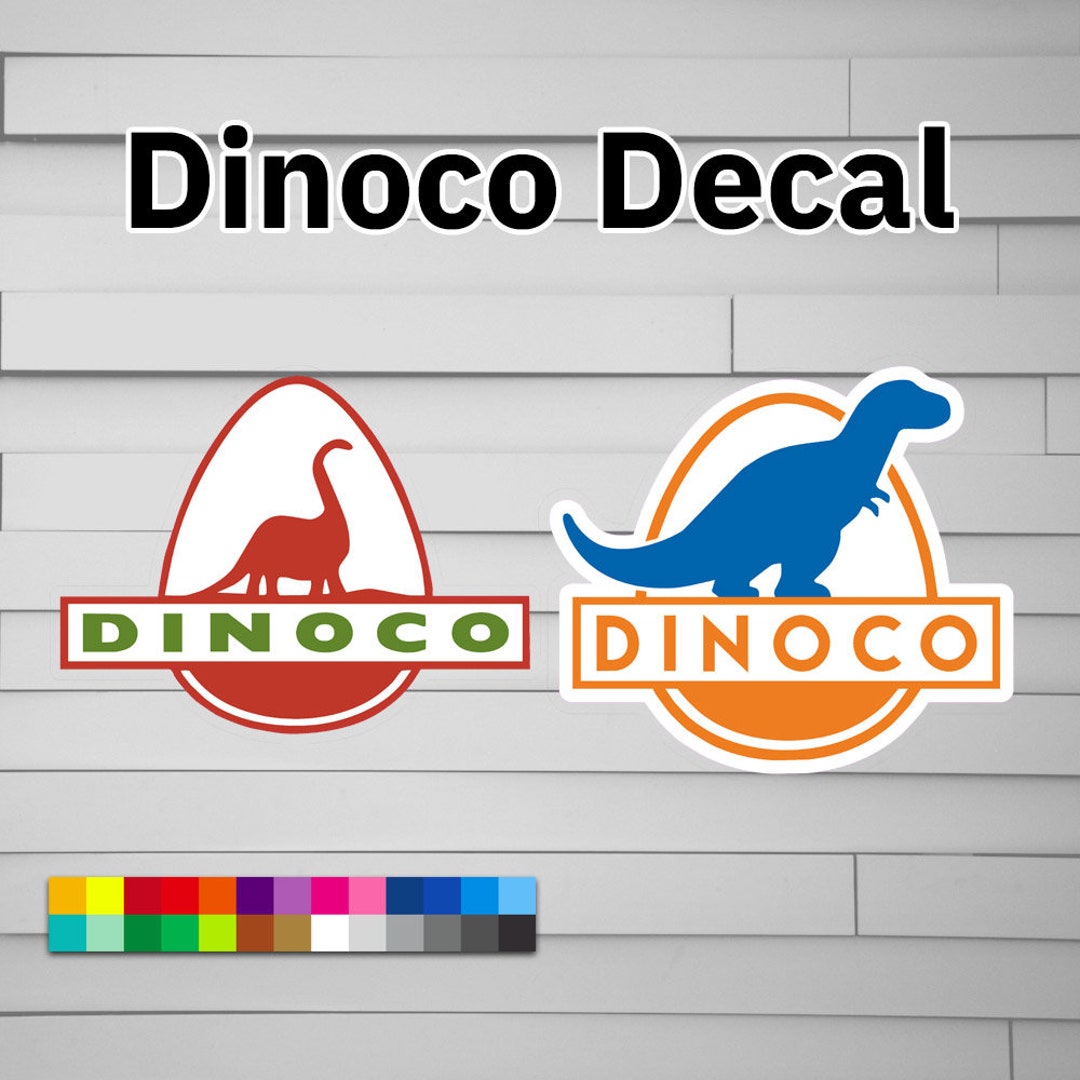 Dinoco Decal (for Car Laptop Window Tumbler Water Bottle) Sticker ...