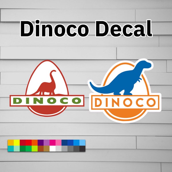 Dinoco Car Decal - Etsy