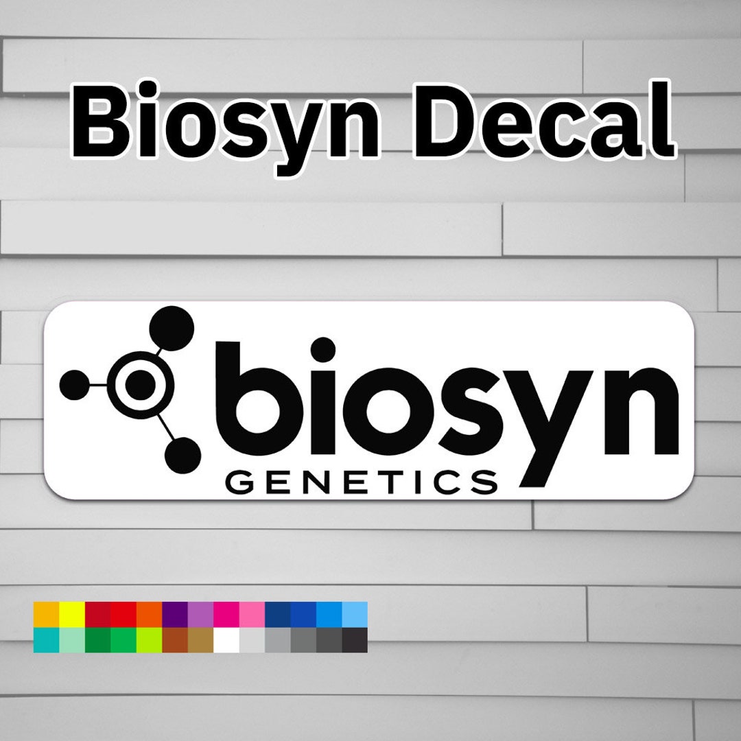 Biosyn Decal for Car Laptop Window Tumbler Water Bottle Sticker Symbol ...